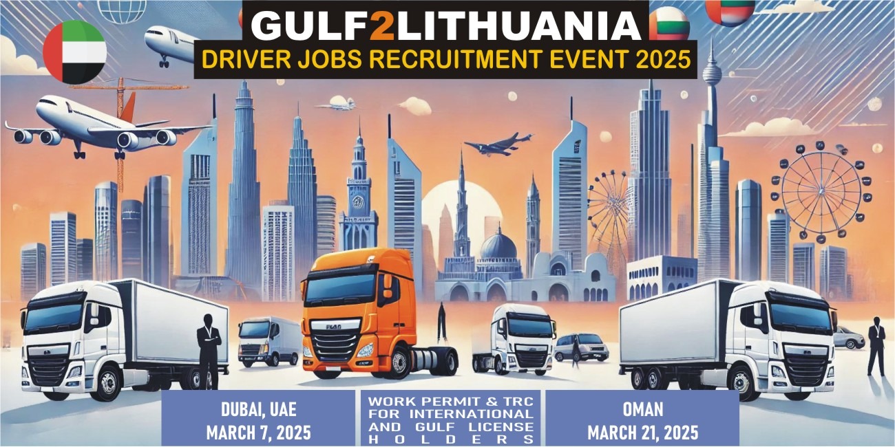 Gulf2Lithuania - Driver Jobs Recruitment Event 2025 - Europe Observer