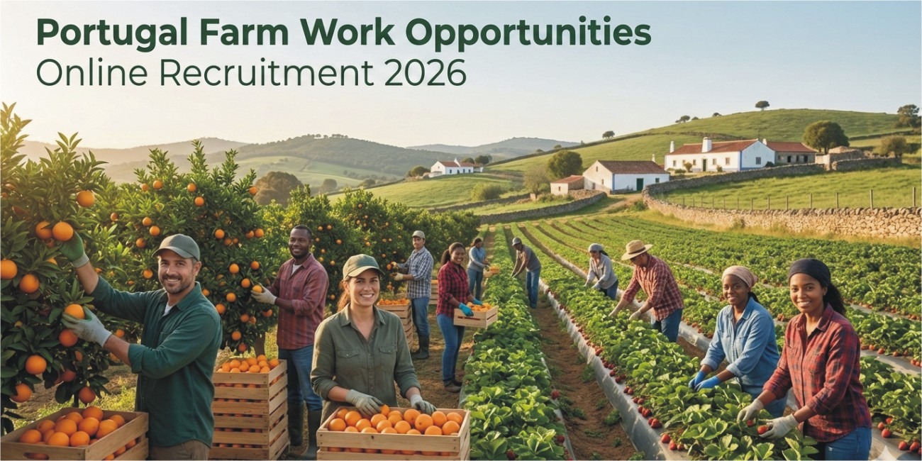 Portugal Farm Work Opportunities Online Recruitment For 2026 - Europe ...